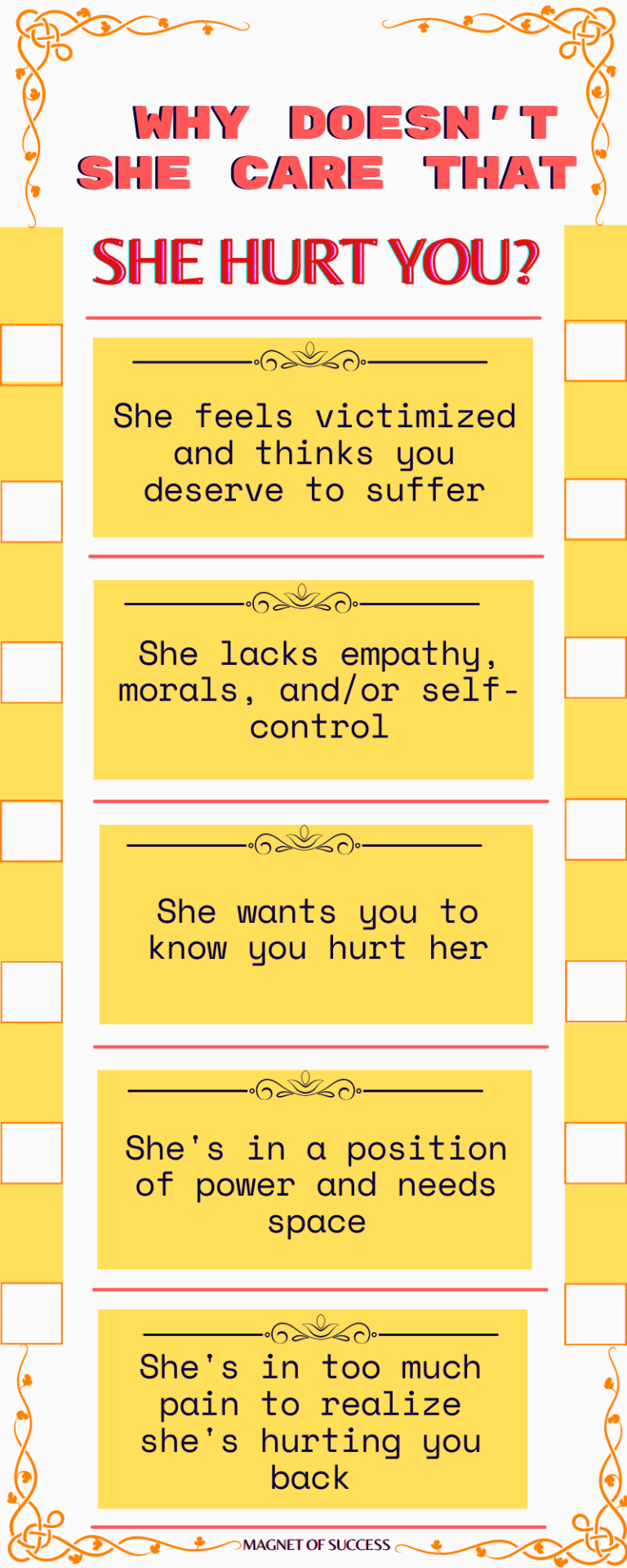 She Hurt Me And Doesn't Care At All! - Magnet of Success