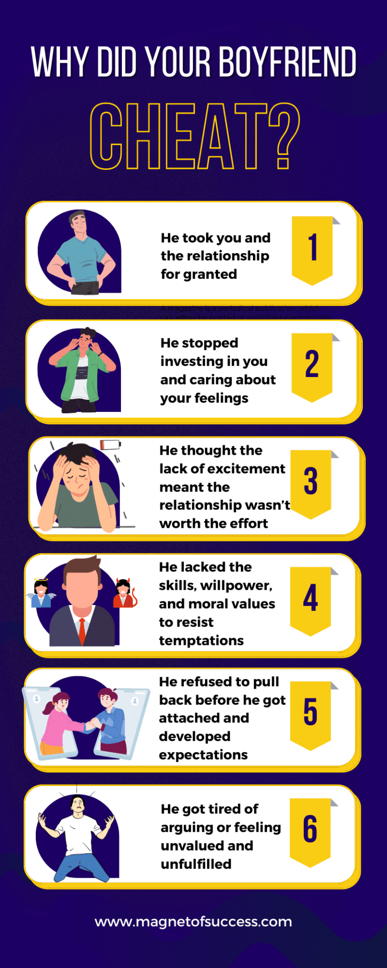 Why Did My Boyfriend Cheat On Me? - Magnet of Success
