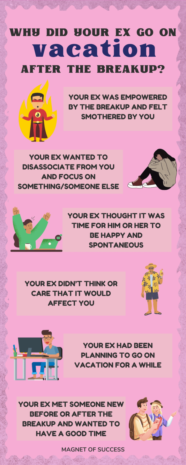 Ex Went On Vacation After The Breakup - Magnet of Success